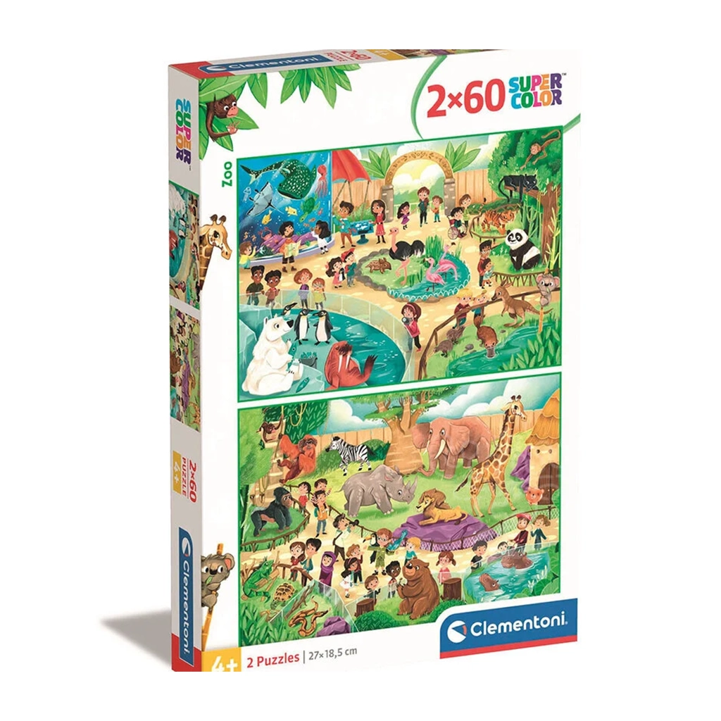 Clementoni - Casse-tête - Le Zoo (2 x 60pces) | Sauterelles et Coccinelles