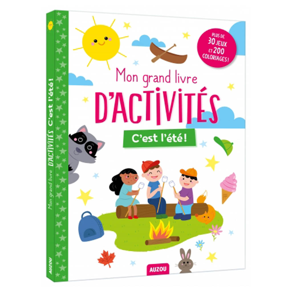 Auzou - Mon grand livre d'activités - C'est l'été (3+) | Sauterelles et ...