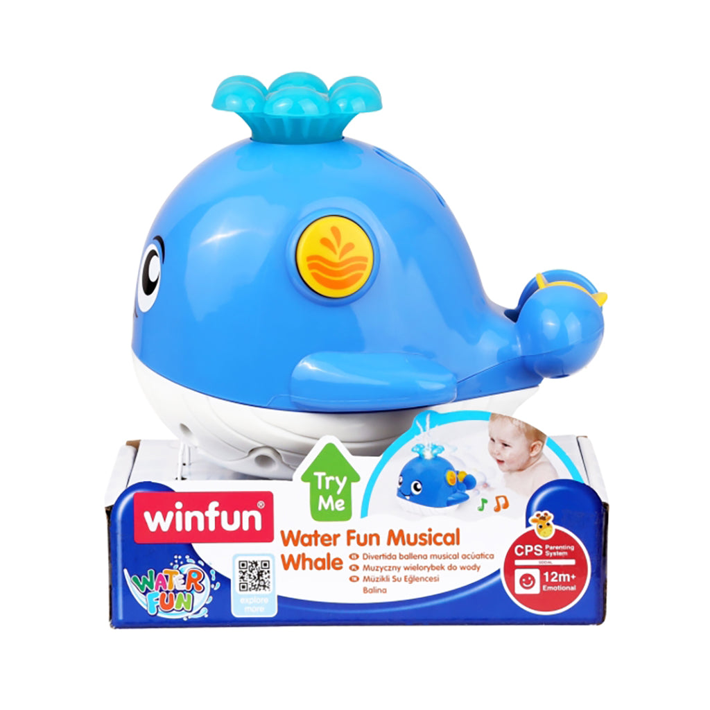 Winfun - Baleine musicale de bain | Sauterelles et Coccinelles