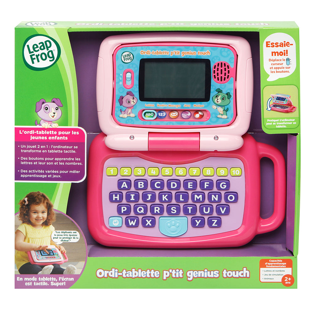 Leap Frog - Ordi-tablette p'tit genius touch - Rose | Sauterelles et ...