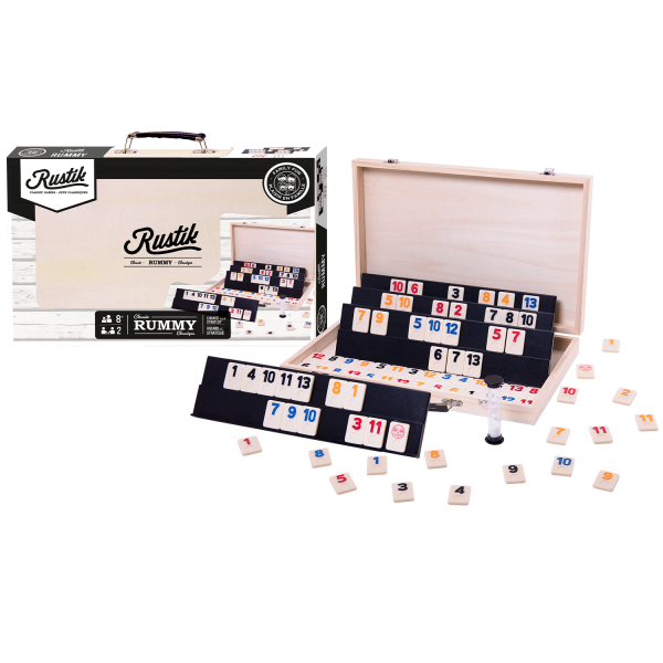 Rustik - Deluxe Valise en Bois - Rummy – Sauterelles et Coccinelles