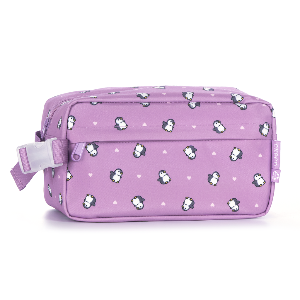 Execo - Grand sac à collation congelable - Pingouin - Mauve ...