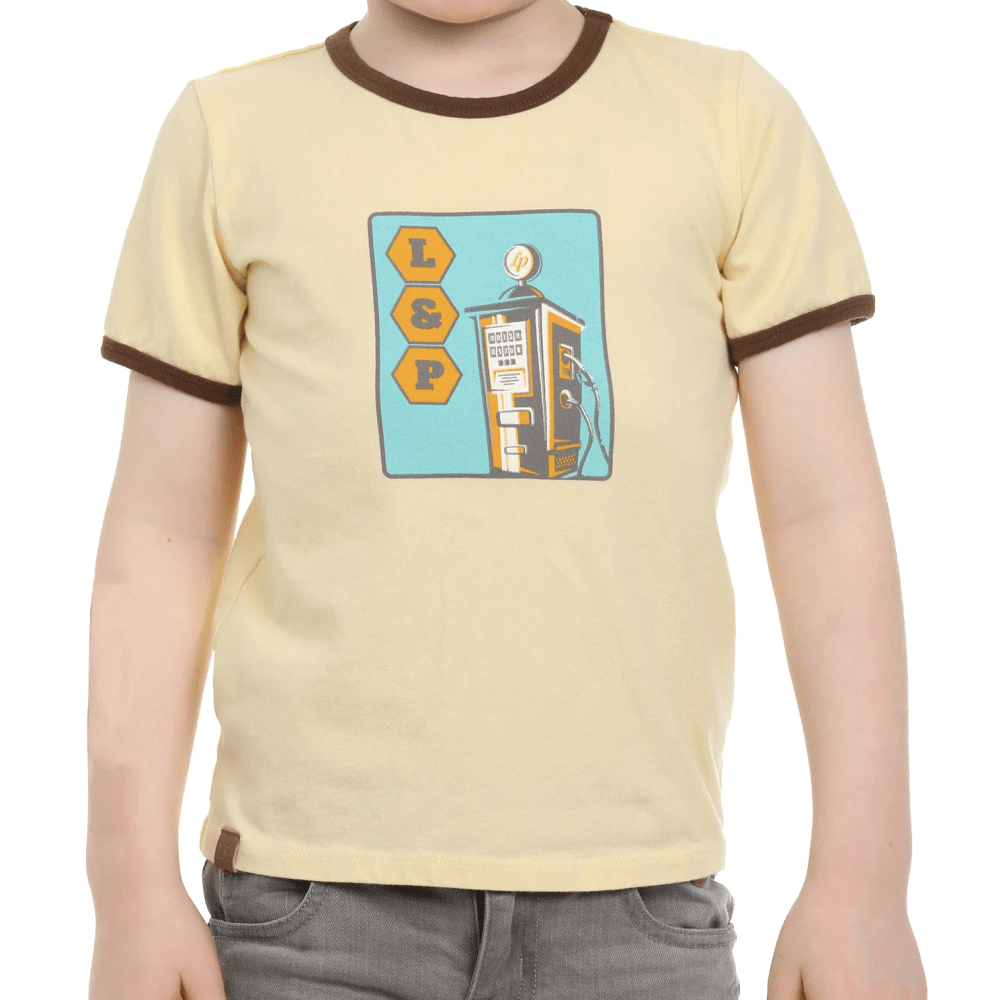 L&P -T-Shirt - Vintage Série - Gaz Station - Beige – Sauterelles et ...